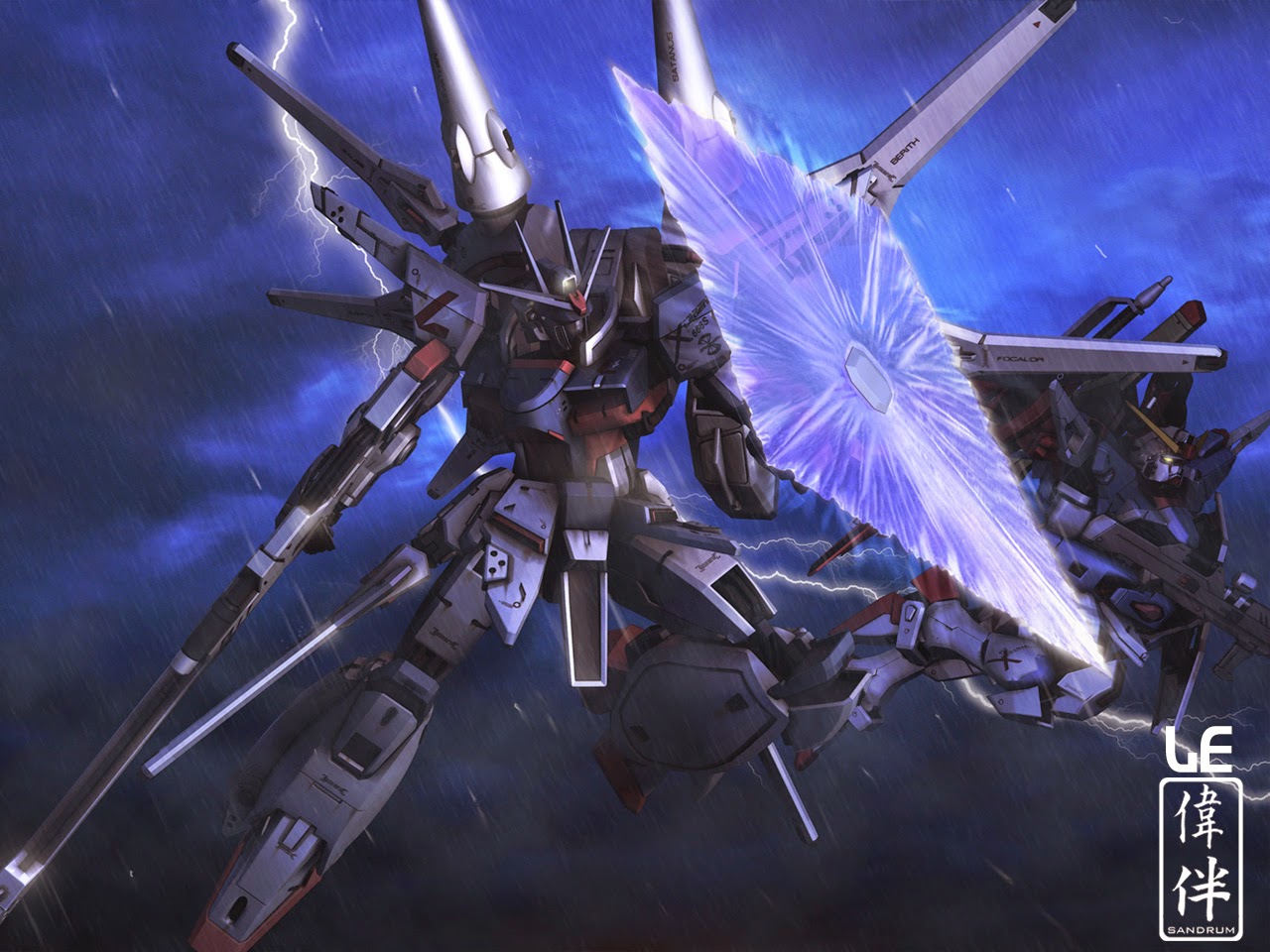 Gundam Digital Mech arts and Wallpaper Images by Sandrum