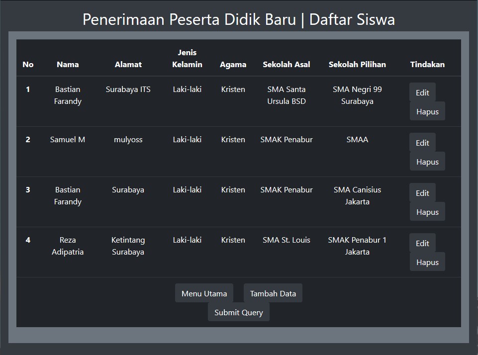 EAS - PWEB - Membuat Sistem PPDB Online