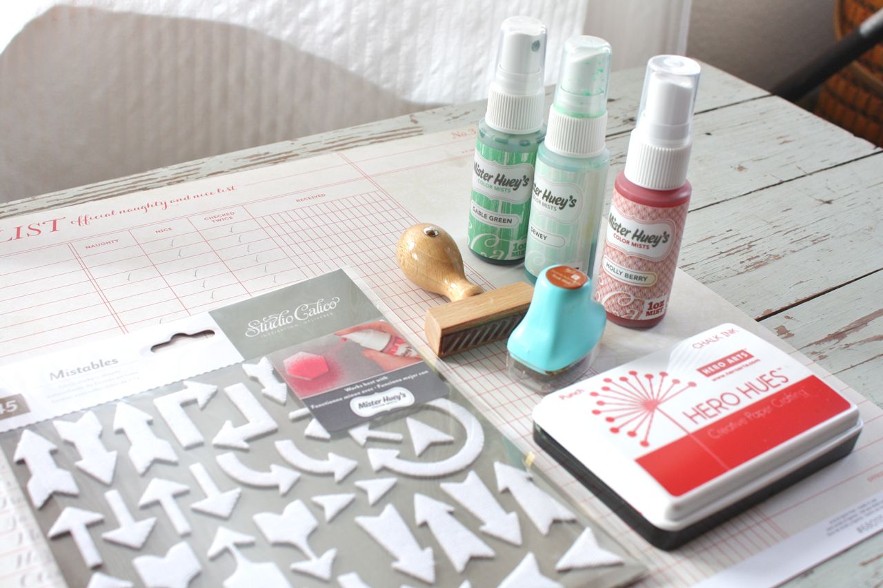 Mish Mash: Project December...altering stickers with mists & stamps