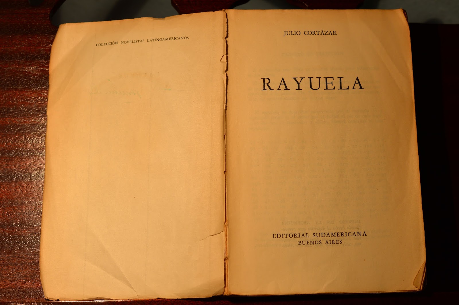 Los pasadizos del Loser: Rayuela, primera edición