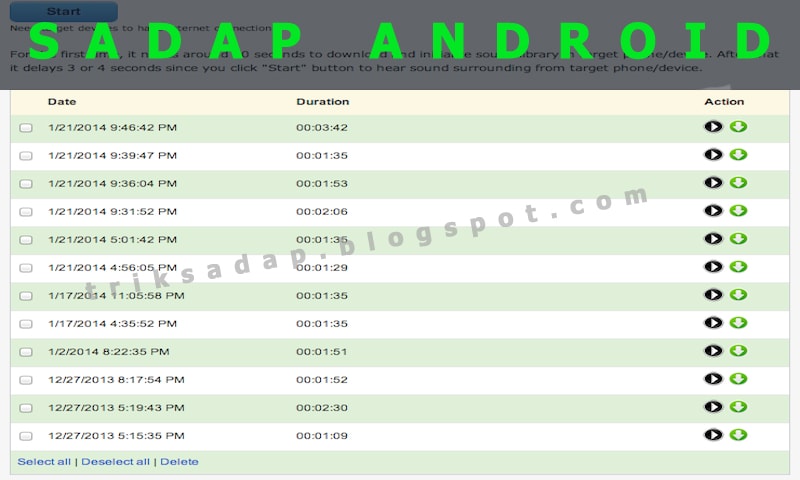 Cara Mudah Sadap Suara Sekitar & Panggilan Suara - HP Android