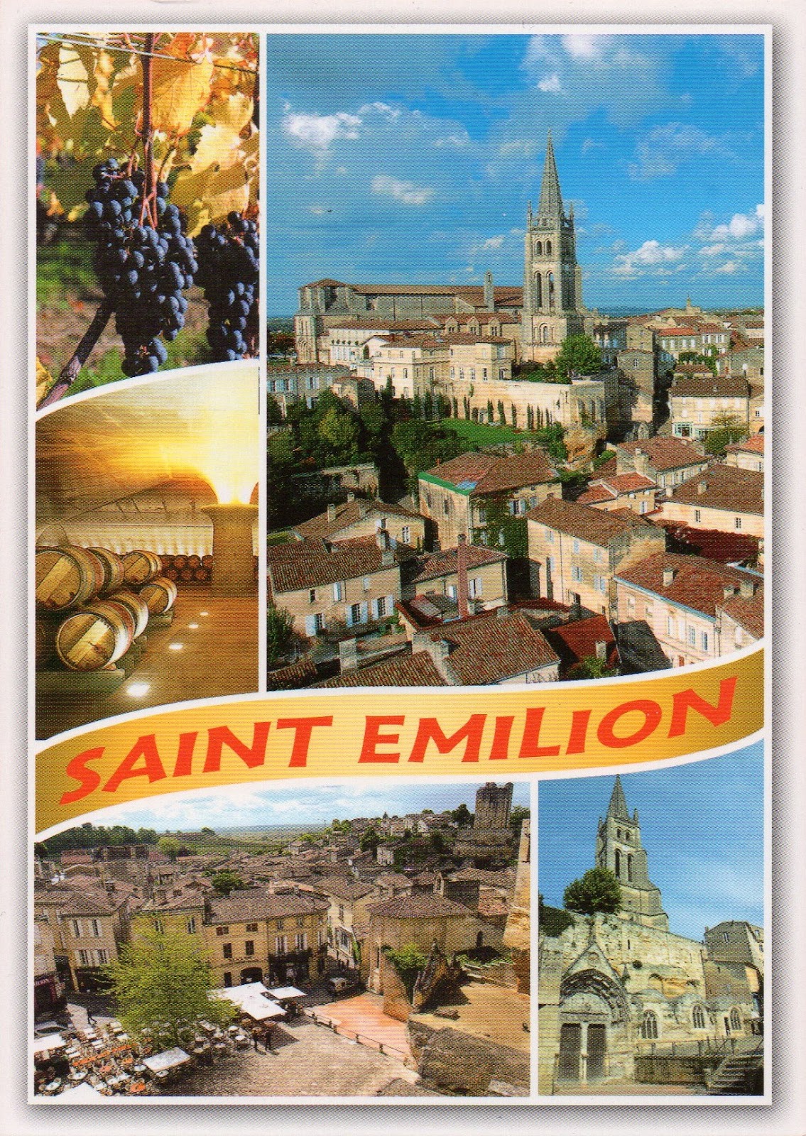 UNESCO postcards collection by dannyozzy: Jurisdiction of Saint-Emilion