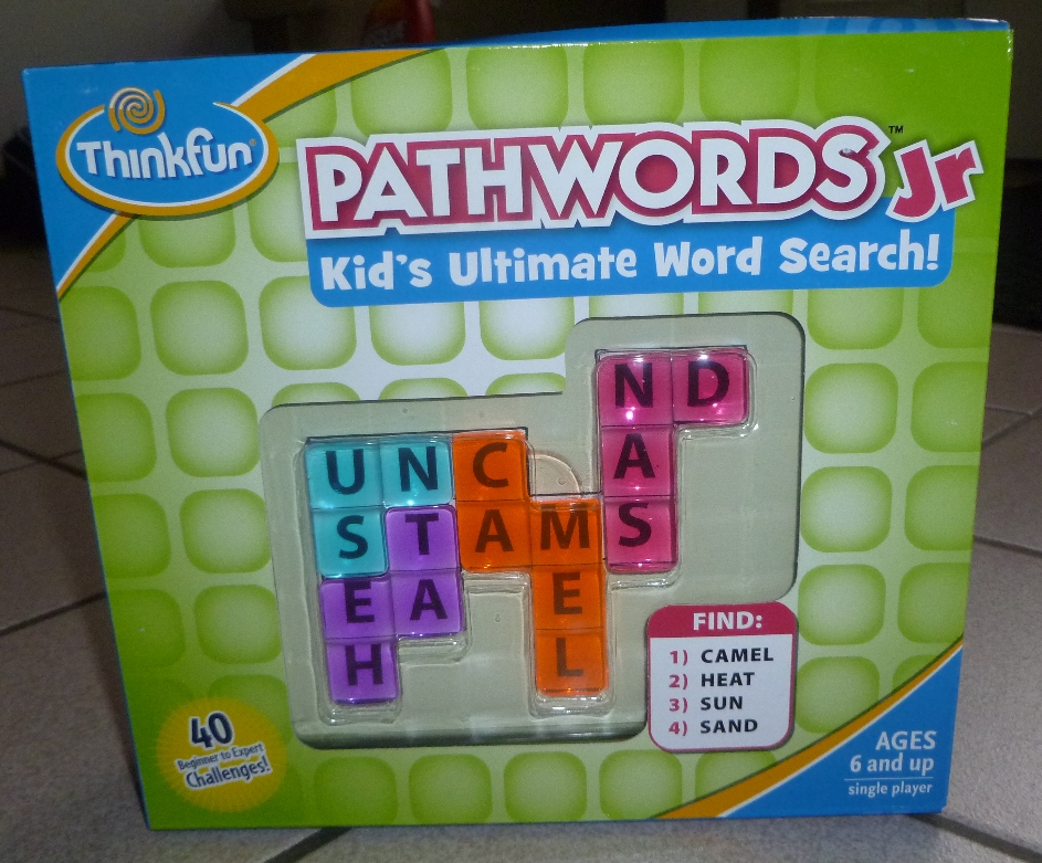 Evan and Lauren's Cool Blog: 3/26/12: Pathwords Jr. by ThinkFun Review