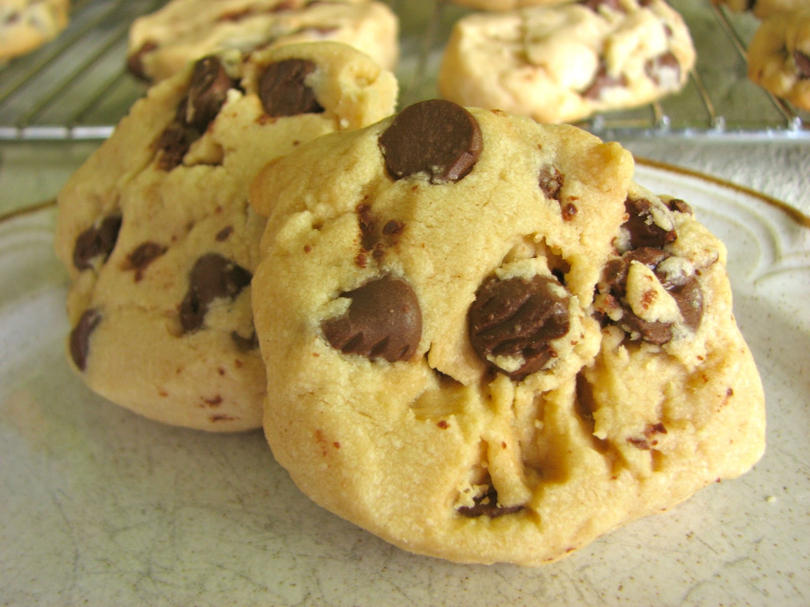 Delectably Mine: Peanut Butter Chocolate Chip Shortbread Cookies