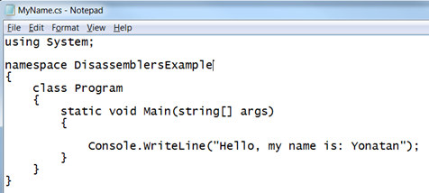 Yonatan Fedaeli: ILDASM & ILASM – .Net Disassemblers