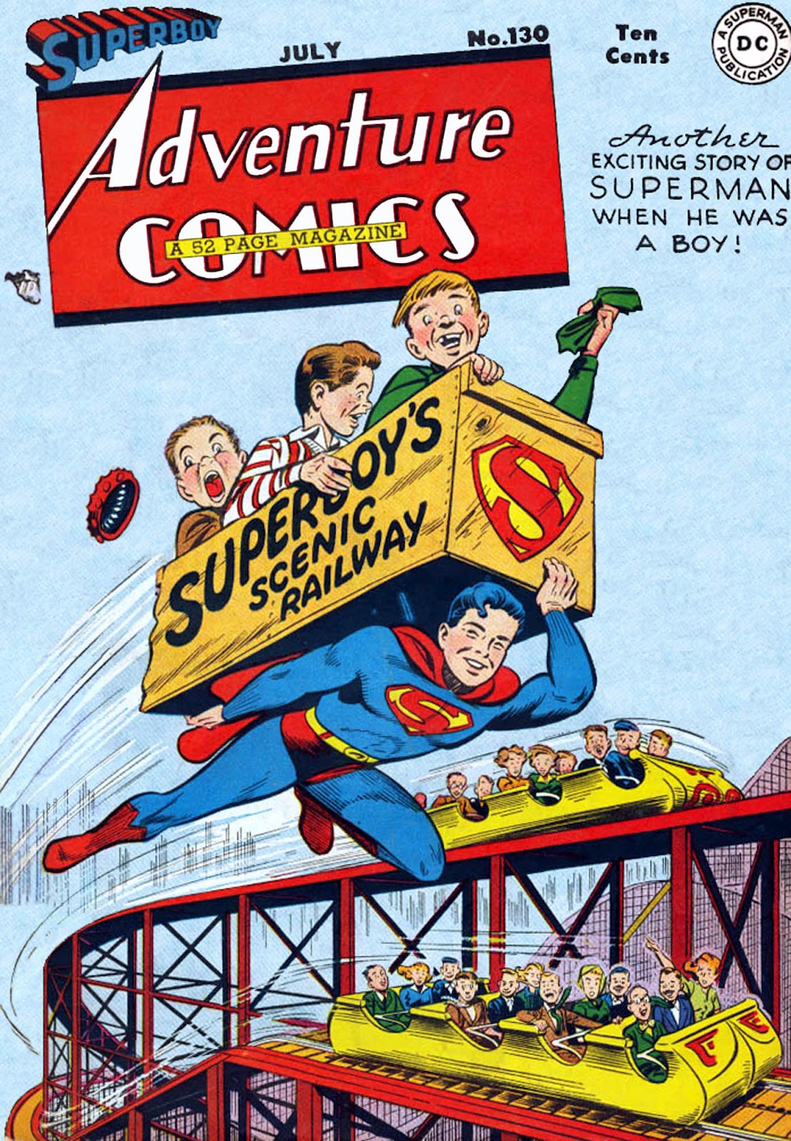 Days of Adventure: Adventure Comics # 130, July, 1948