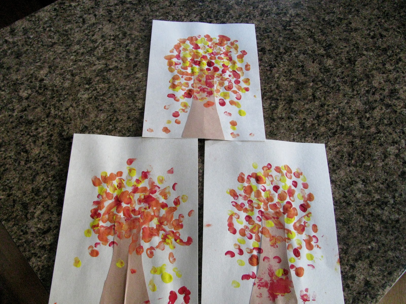 See what we did today: Fall Fingerprint Tree!