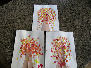 See what we did today: Fall Fingerprint Tree!