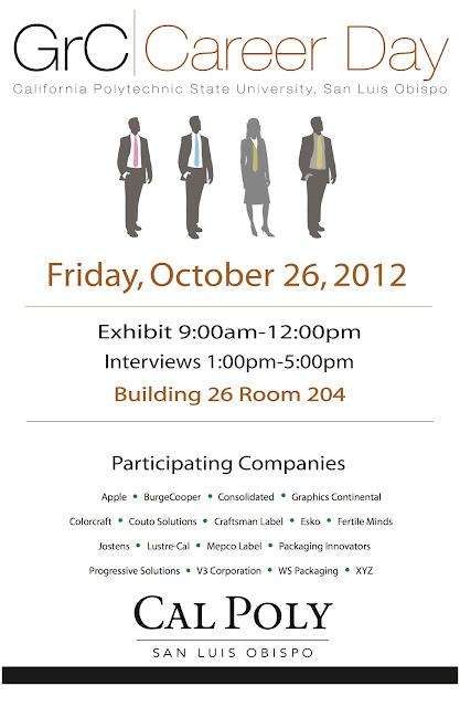 Designs by Romey: Cal Poly GrC Career Day Poster