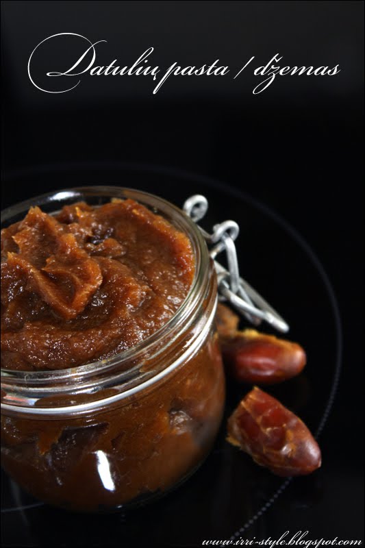IRRI style: Datulių pasta / džemas