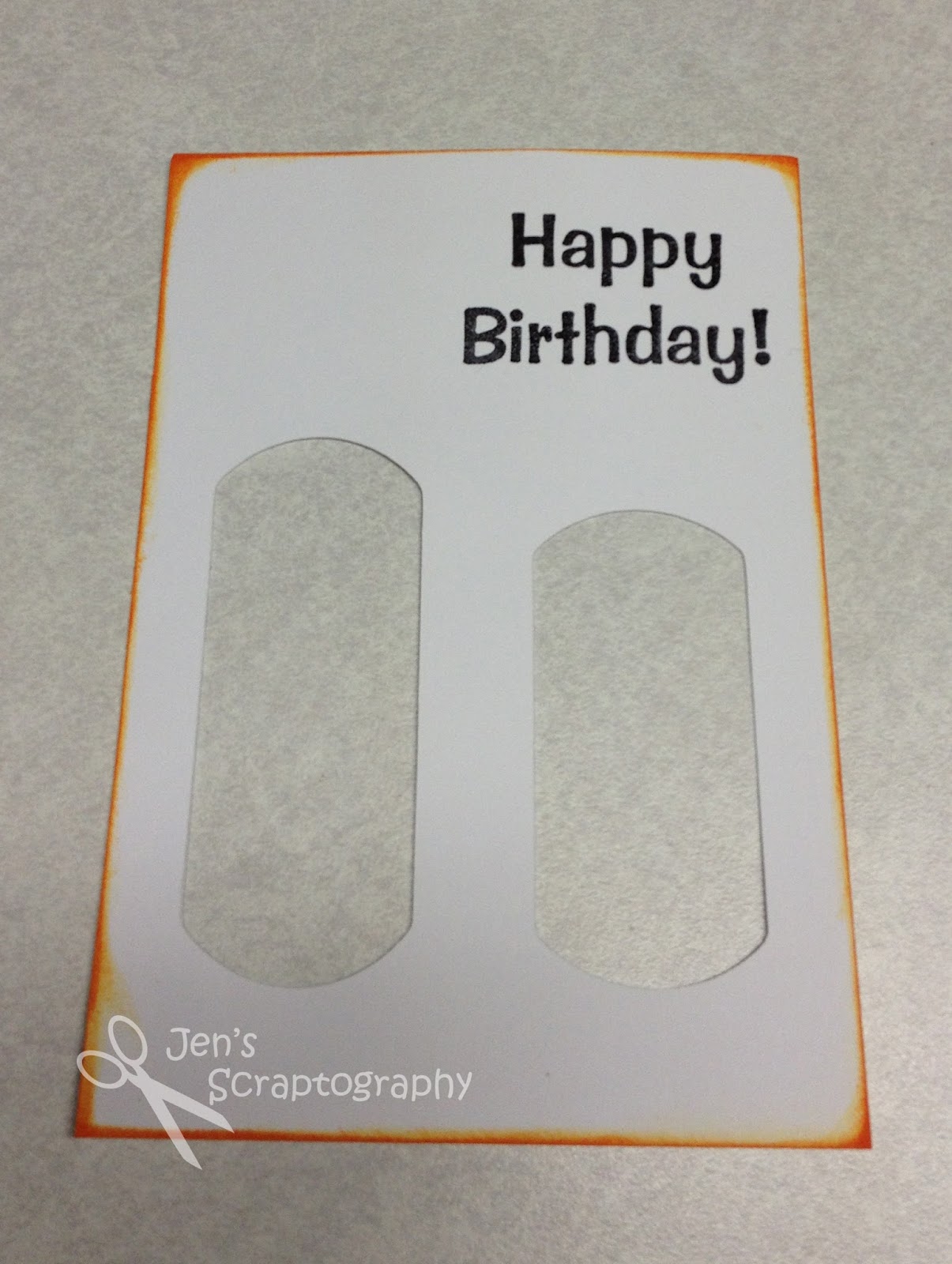 Jen's Scraptography: Despicable Me Minion Birthday Card