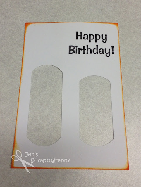 Jen's Scraptography: Despicable Me Minion Birthday Card