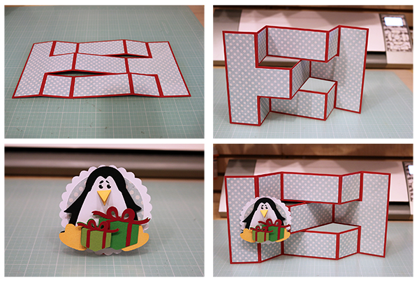 Holiday Tri-Shutter Cards | Bits of Paper