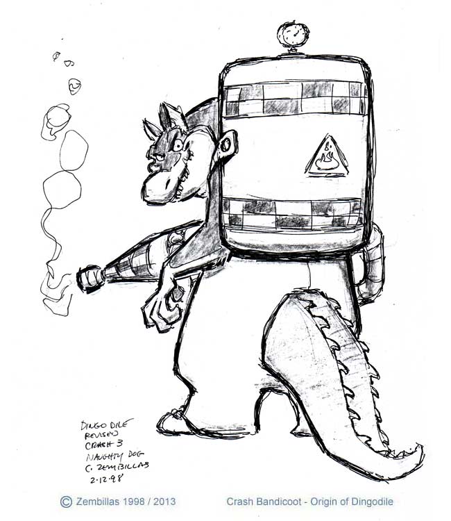 Charles Zembillas: Crash Bandicoot - Origin of Dingodile - Part 5