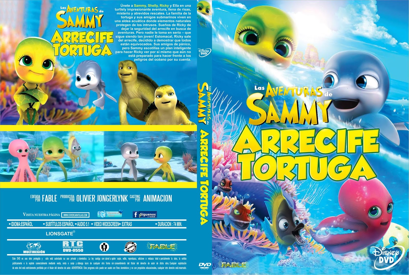CATALOGO INFANTIL: Las aventuras de Sammy - El arrecife tortuga