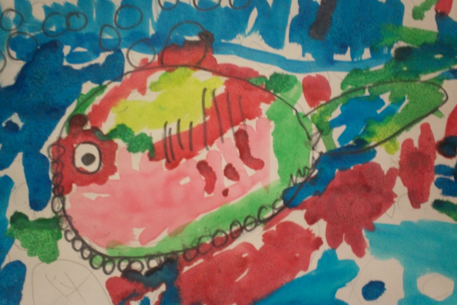 Art With Mr. E: Watercolor Fish: Kindergarten