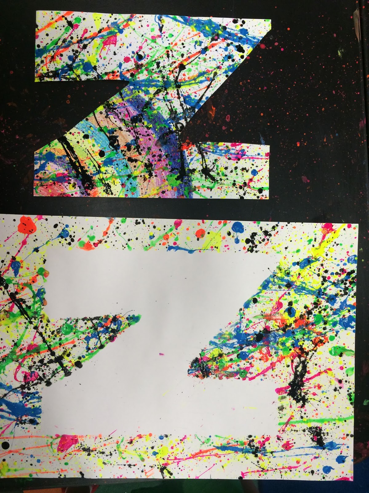 smART Class: Splatter Paint Innitials