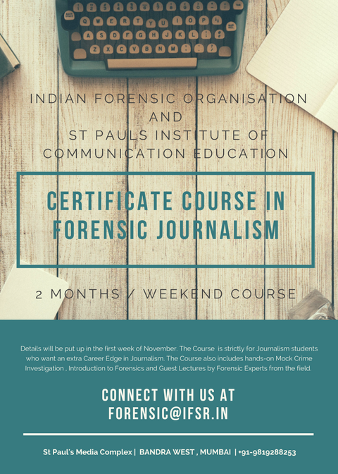 Forensic Expert's Blog (I.F.O): "Certificate Course in Forensic ...
