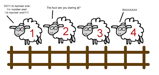 Okay, so maybe I'm supposed to number them, like cattle or something ...