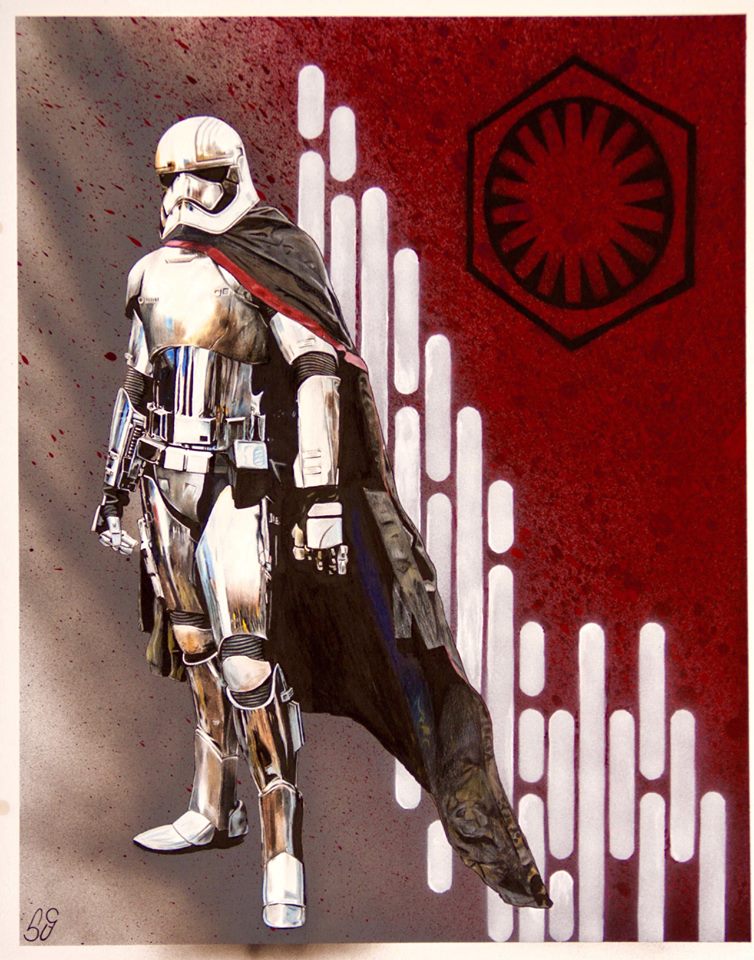 Mesmerized by Gwendoline Christie's Captain Phasma Armor in STAR WARS ...