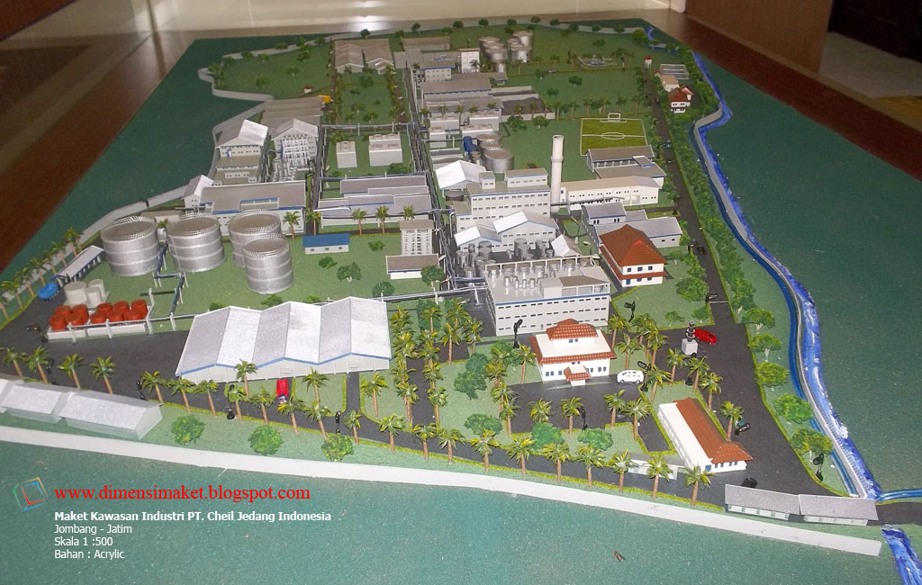 Maket Kawasan Industri PT. Cheil Jedang Indonesia (CJI)