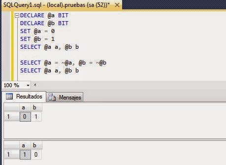 Un Ingeniero Informático apasionado por los Datos: SQL Server: campos Bit