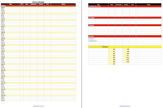 SK Studios Homemaking: 31 Days:: Budget Planning Worksheet