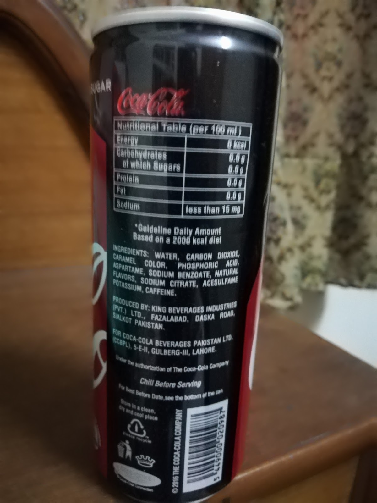 Pakistan Crown Caps: New Coke Energy Drink