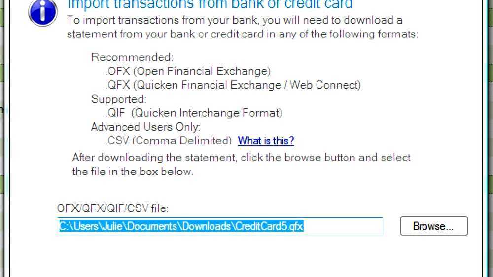 Quicken Interchange Format