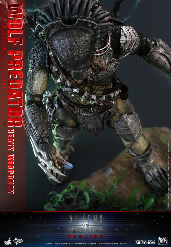 Toy Review :Hot Toys Wolf Predator (Heavy Weaponry) Alien Vs Predator ...