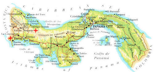 Panama Tourism and Travel: Panama Located and Size