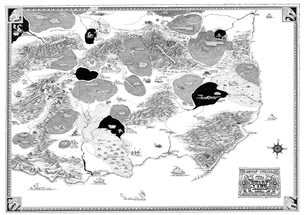 The Gallery: Art of Russ Nicholson: Simply ...The map of Dwarf-land
