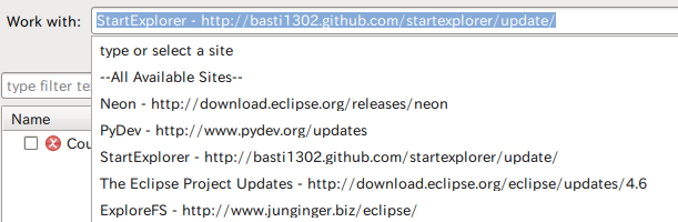 linuxBean14.04(154)Eclipseのプラグインが全くインストールできなくなる-p--q
