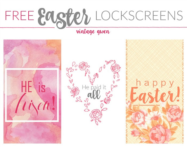 Vintage Gwen: {Freebie} Easter Lockscreens
