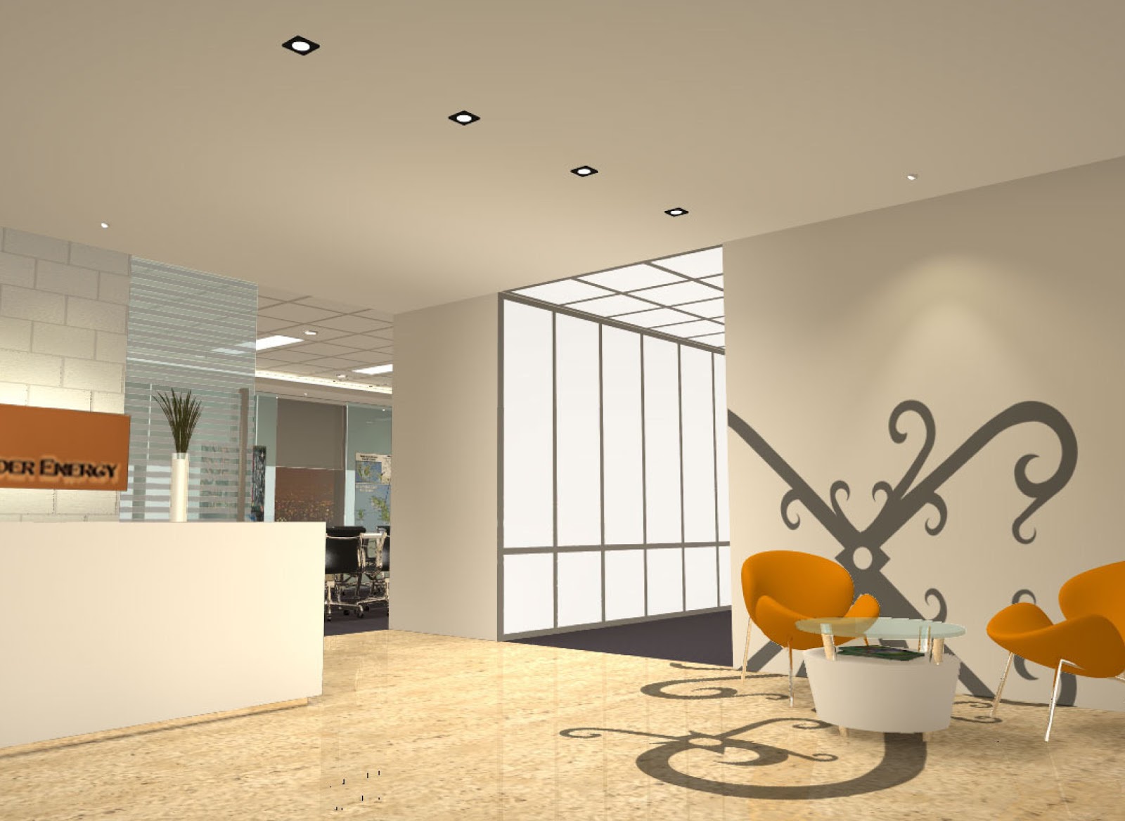 Prasetyo's Design Journal: Reception Area for Corporate Office