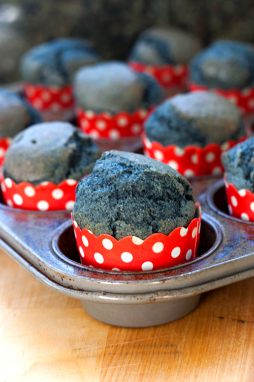 Red Shallot Kitchen: Blue Corn Muffins