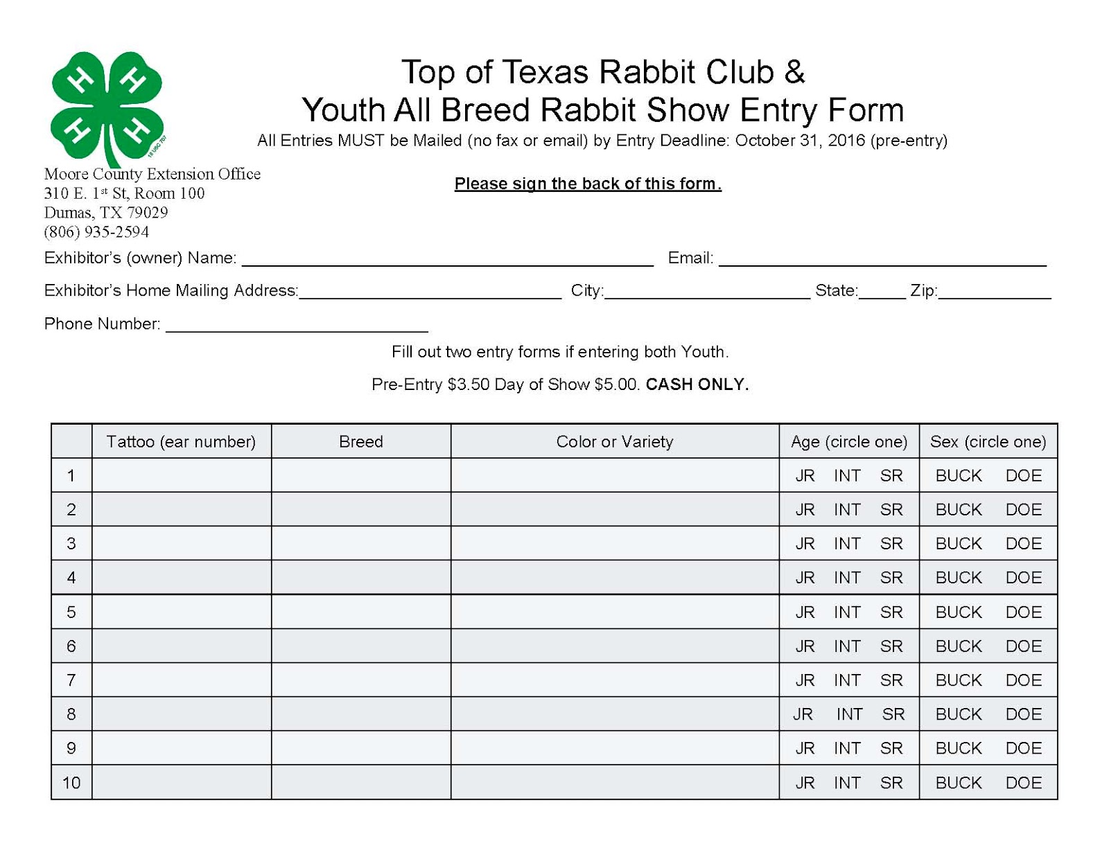Caldwell County 4-H Blog: Youth All Breed Rabbit Show