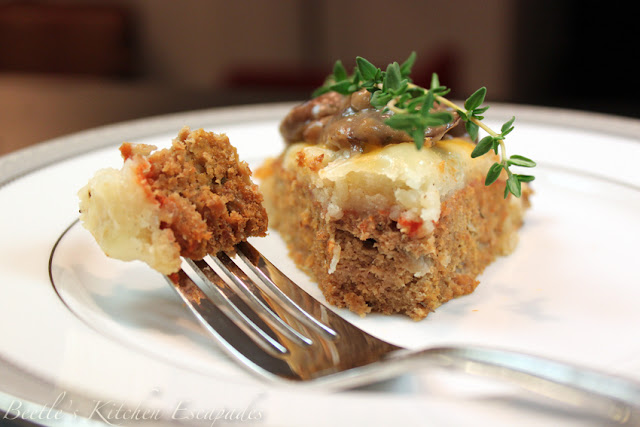 Beetle's Kitchen Escapades: Turkey Meatloaf Pie with a simple Mushroom ...