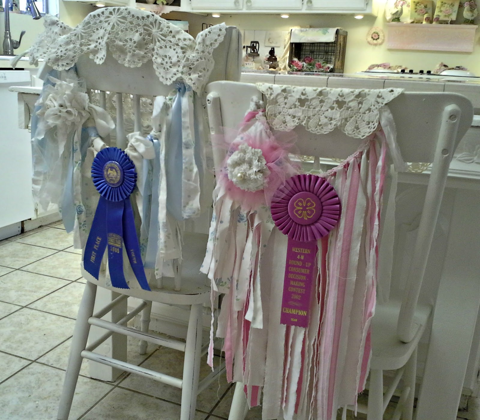 Penny's Vintage Home: Decorating with Vintage State Fair Ribbons