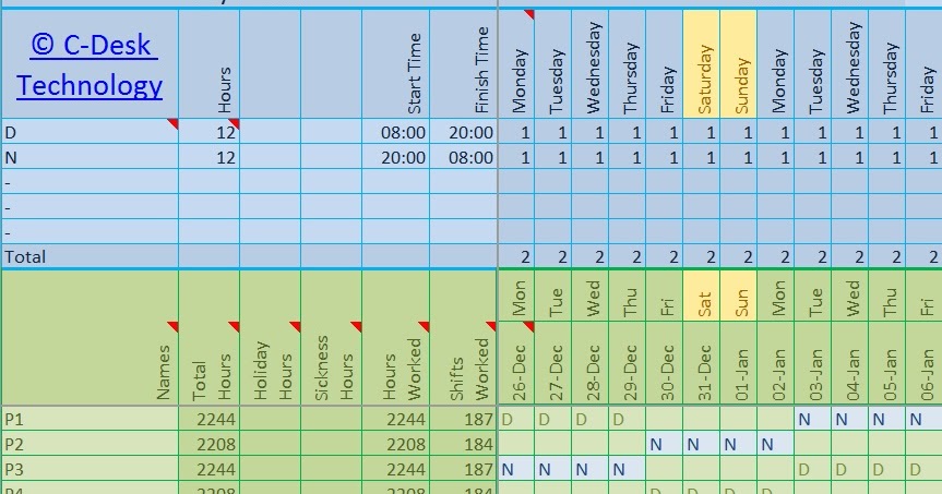 Time: Finding the right shift pattern