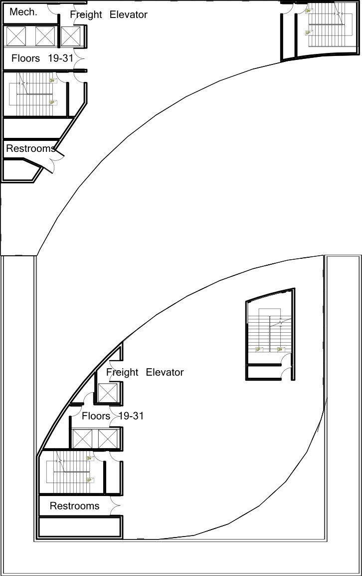 Split Highrise: Core Design