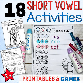 Short Vowel Activity | TheHappyTeacher