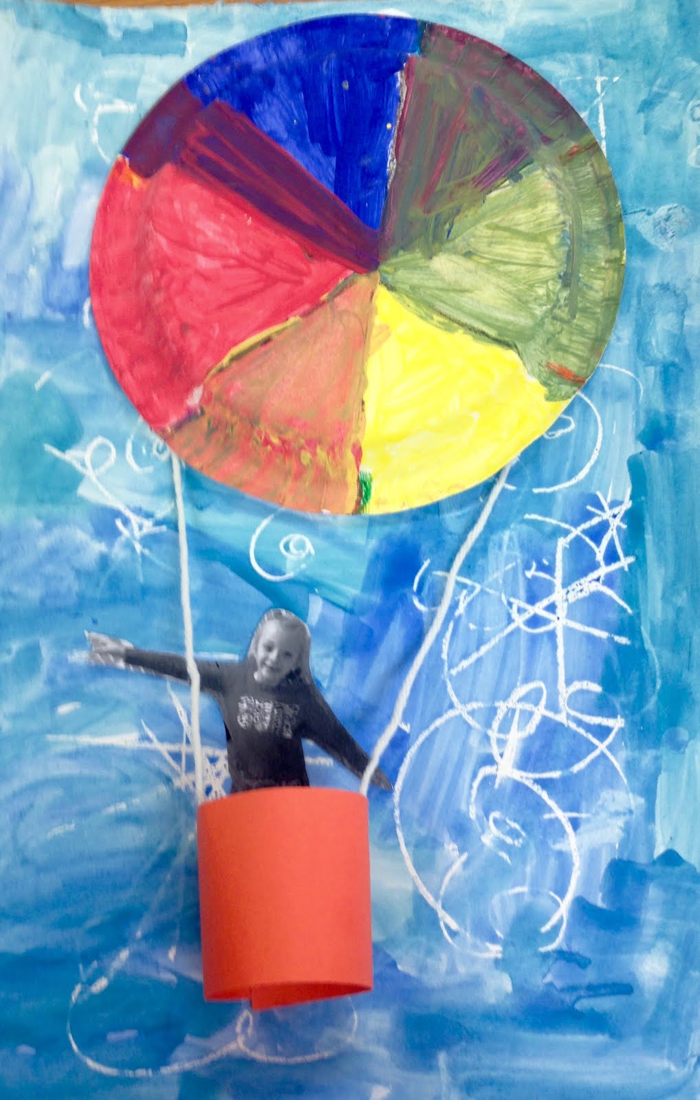 ShmoreArtRoom: First Grade Color Wheel Hot Air Balloons
