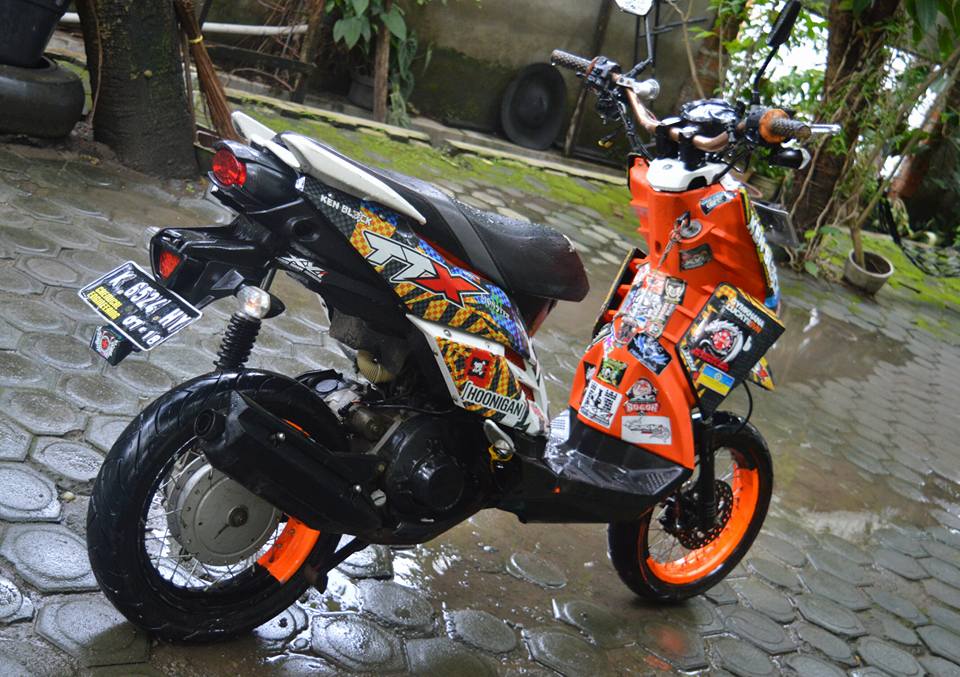 30 Gambar Modifikasi X Ride Ala Supermoto Paling Tangguh