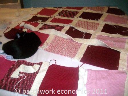Patchwork Economics: Creative Projects - Knitted Patchwork Blanket