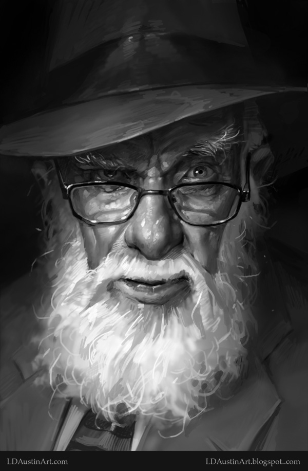 The Art of LD Austin: Portrait - James Randi
