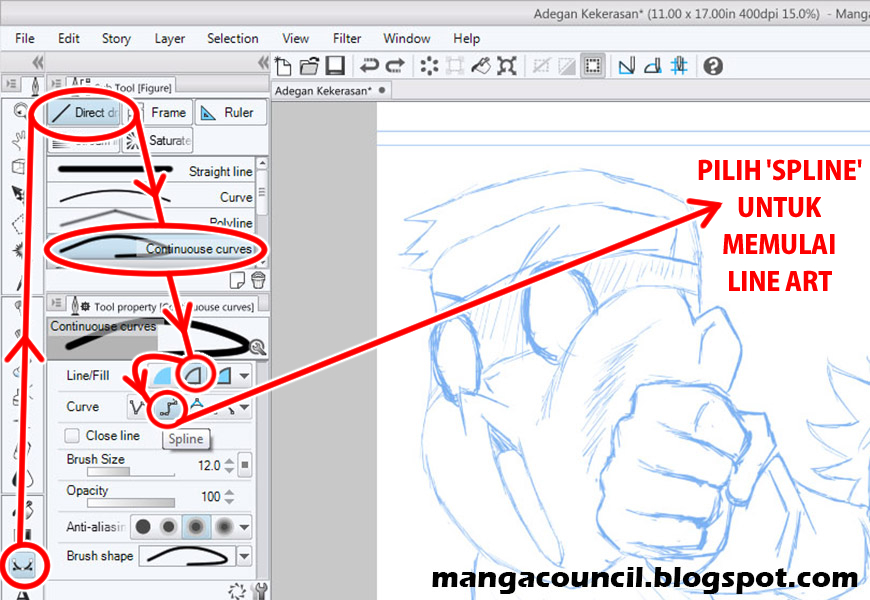 Manga Studio Line Art Tutorial | Manga Council