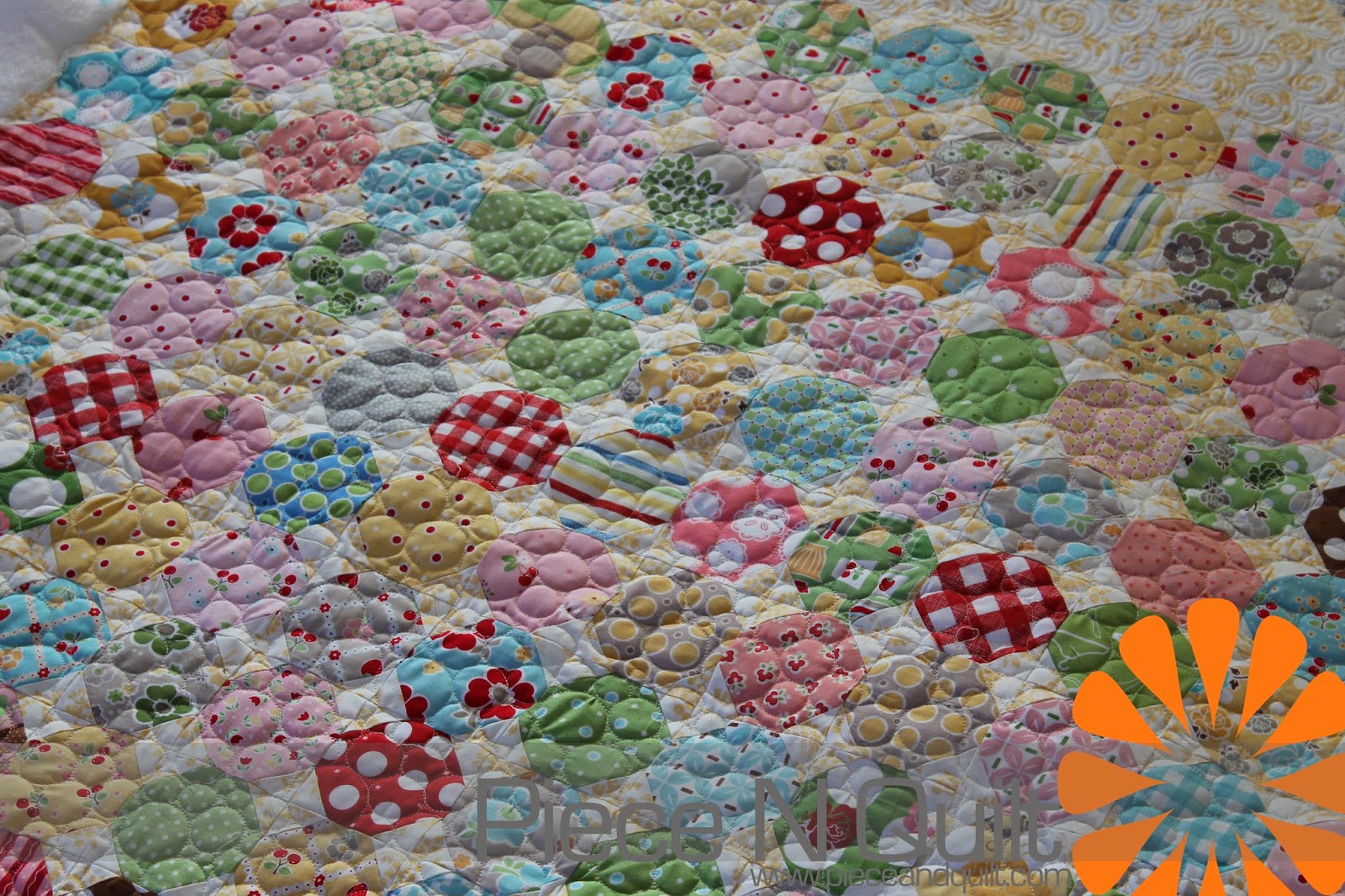 Piece N Quilt: Calico Hive Quilt