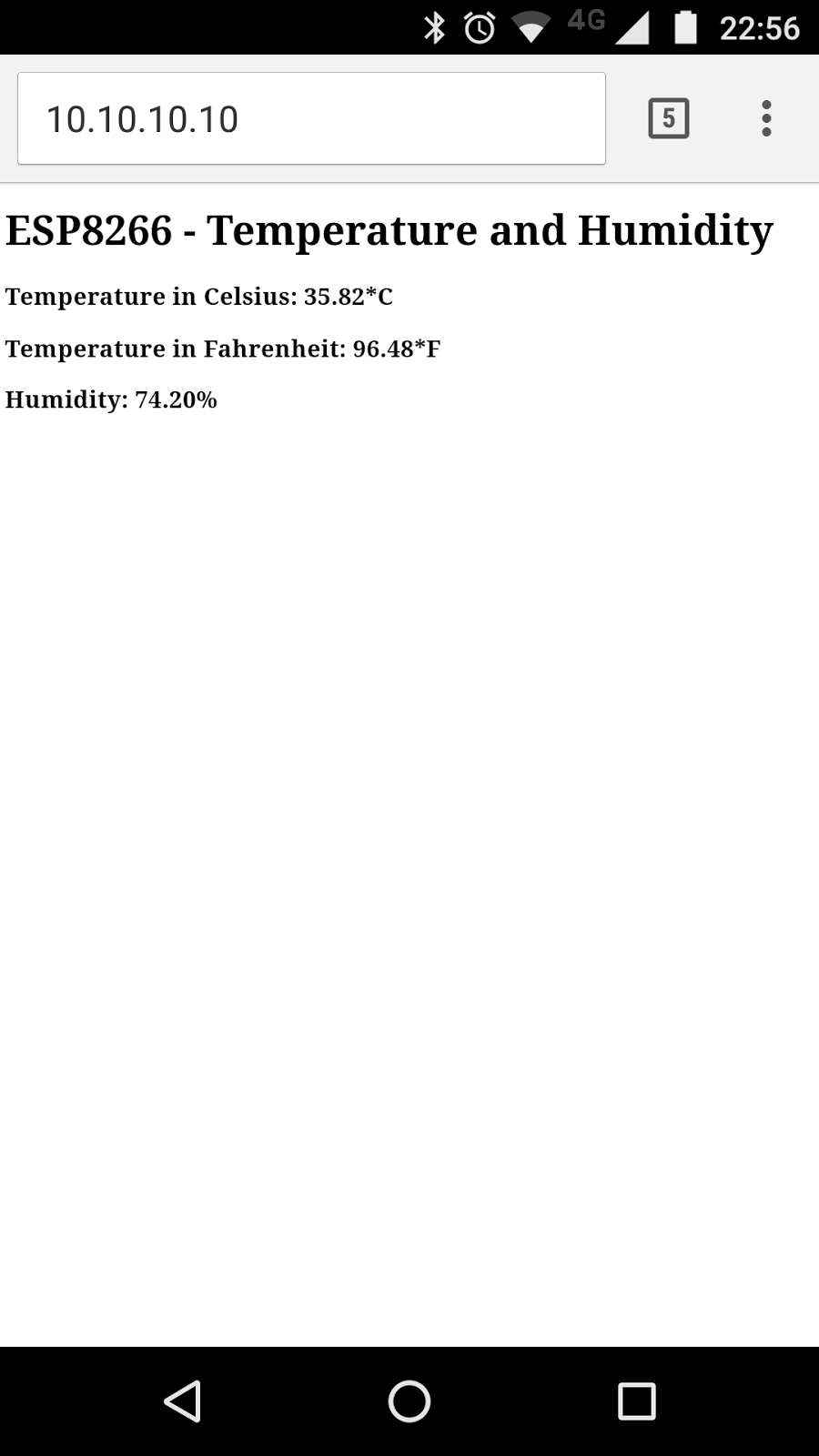 Esp8266 Dht22 Arduino Web Server