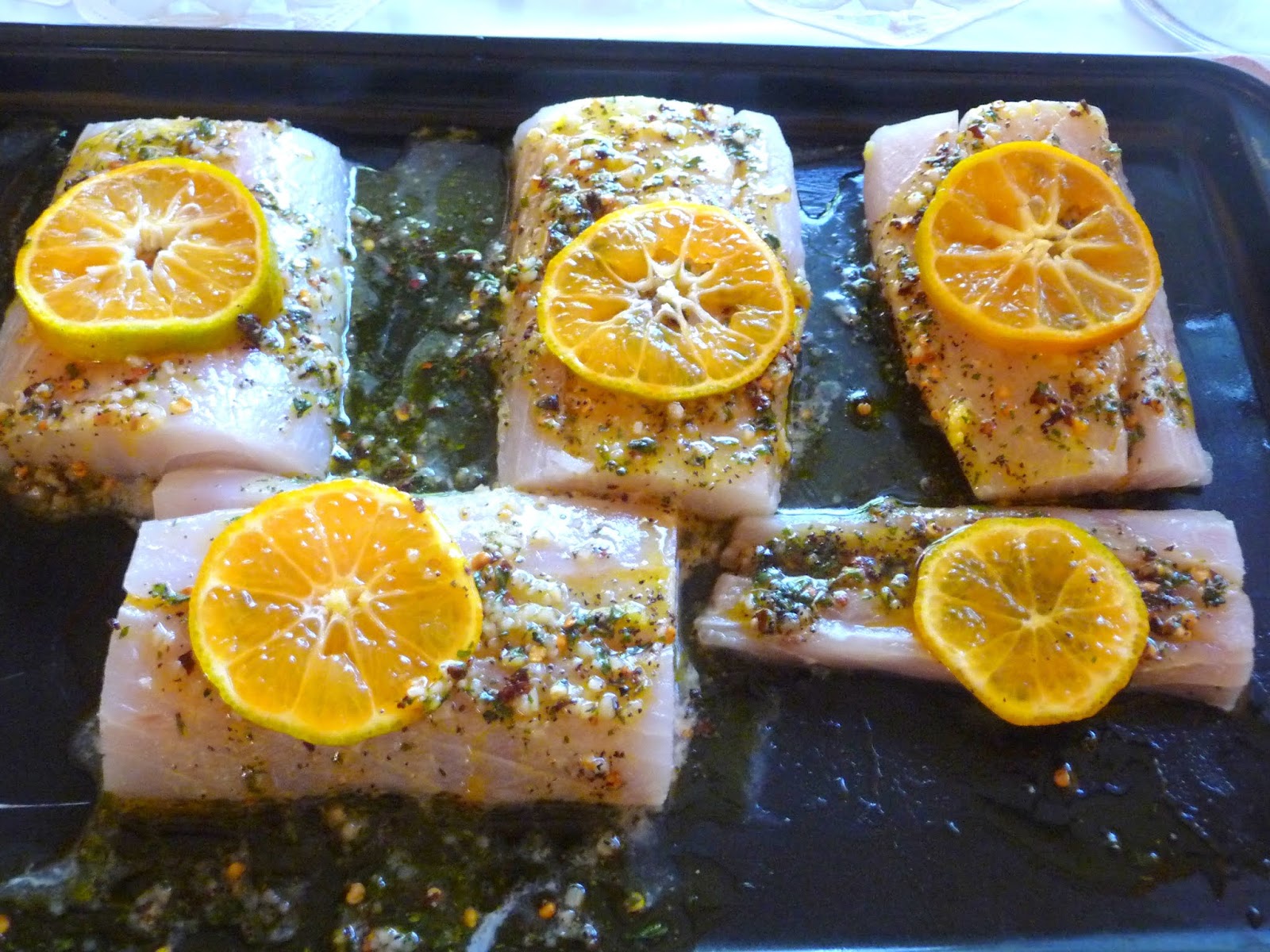 BAKED SPICY LEMON GARLIC FISH